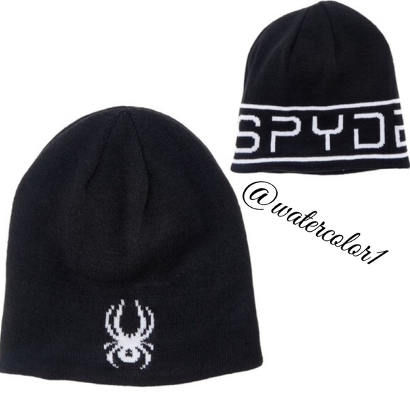 Spyder | Accessories | Spyder Web Logo Reversible Beanie | Poshmark